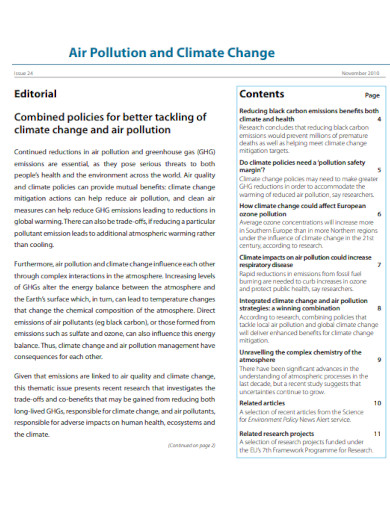 Climate Change - Examples, PDF | Examples