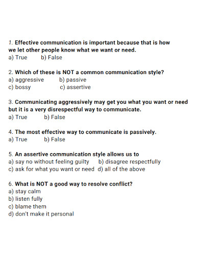 Assertive Communication - 100+ Examples, How to Write, Tips, Download PDF
