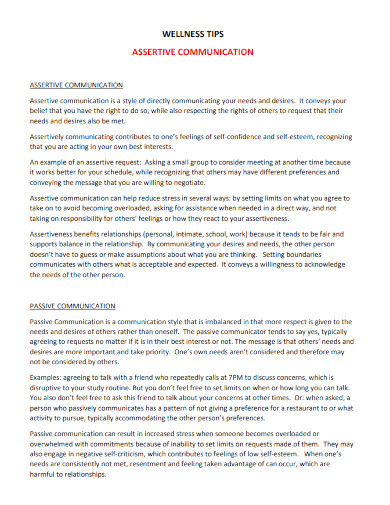 Assertive Communication - 100+ Examples, How to Write, Tips, Download PDF