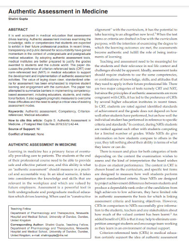 Authentic Assessment - Examples, PDF | Examples