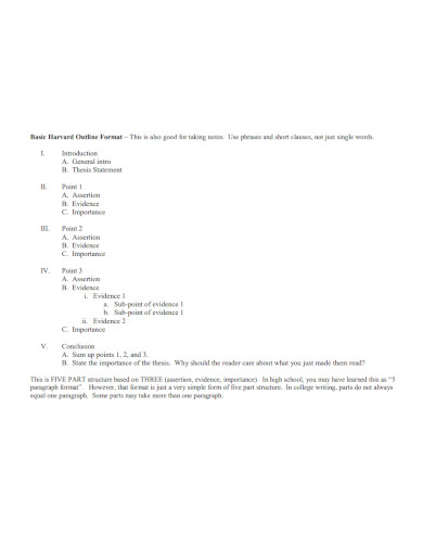 Outline Format- Examples, PDF | Examples