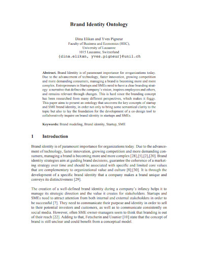 Brand Identity - Examples, PDF | Examples