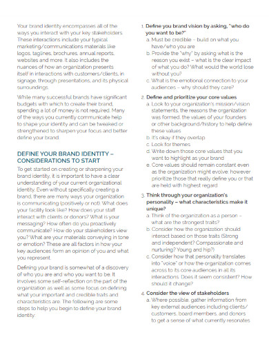 Brand Identity - Examples, PDF | Examples