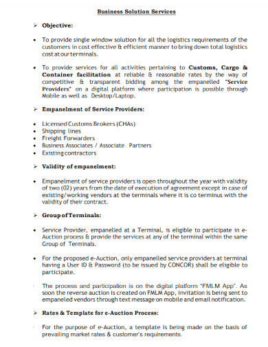 Solution Template - Examples, PDF | Examples