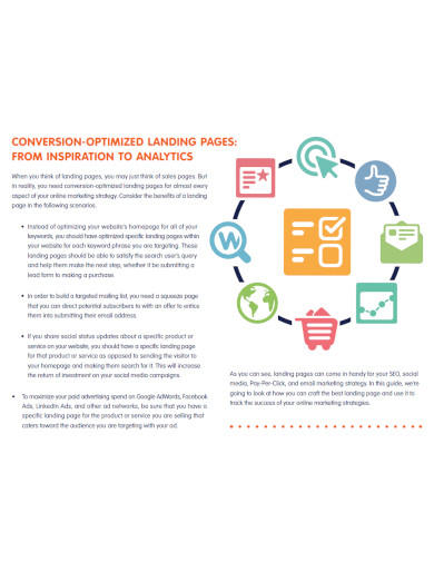Landing Page - Examples, PDF | Examples
