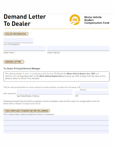 Demand Letter - Examples, PDF | Examples