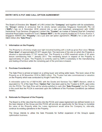 Call Option- Examples, PDF | Examples