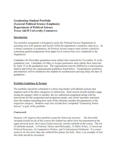 23+ Student Portfolio Examples - PDF | Examples