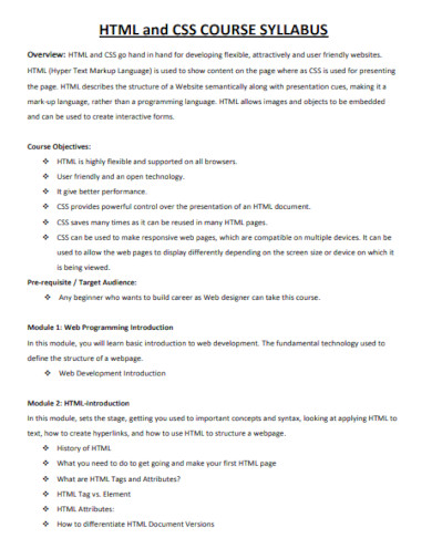 HTML - 99+ Examples, Format, How to Build, PDF