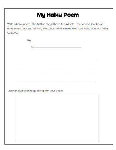 Haiku Poem - Examples, PDF | Examples