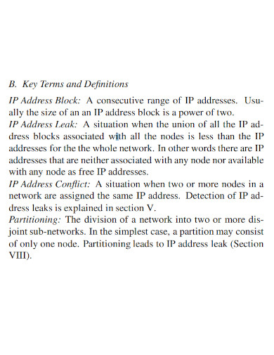 IP Address - Examples, PDF | Examples