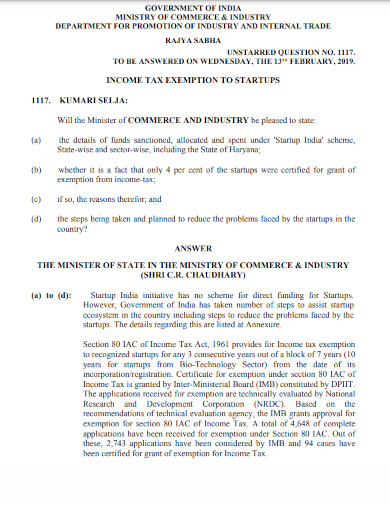 Tax Exemption - Examples, PDF | Examples