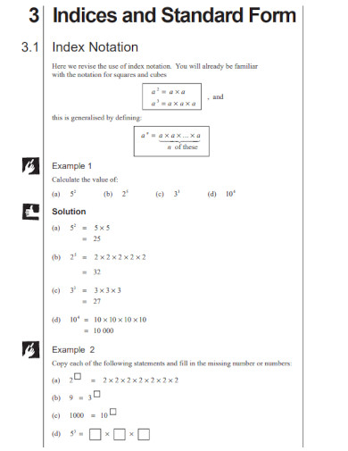 Standard Form - Examples, PDF | Examples