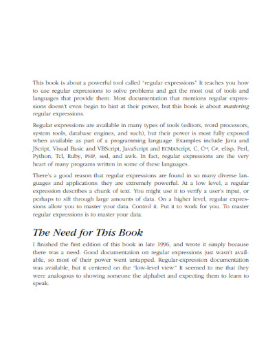 Regular Expression - Examples, PDF | Examples