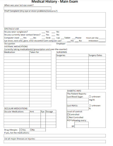 Chief Complaint - Examples, PDF | Examples