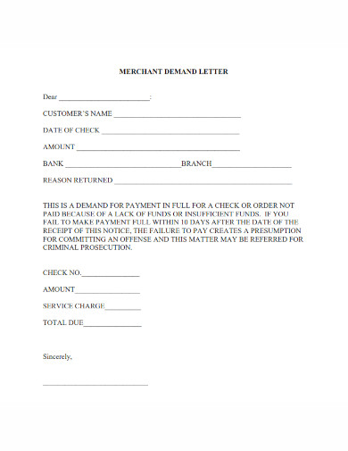 Demand Letter - Examples, PDF | Examples