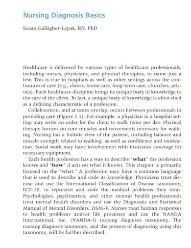 Nursing Diagnosis - Examples, PDF | Examples