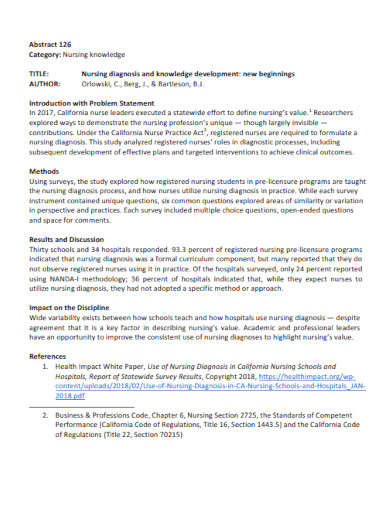 Nursing Diagnosis - Examples, PDF | Examples