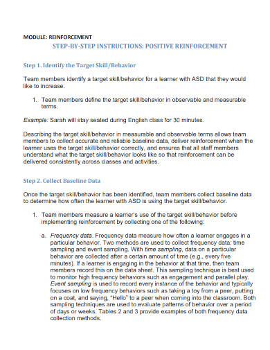Positive Reinforcement - Examples, PDF | Examples