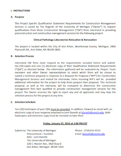  Statement Of Qualifications Examples PDF Examples
