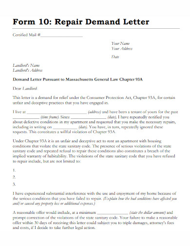 Demand Letter - Examples, PDF | Examples