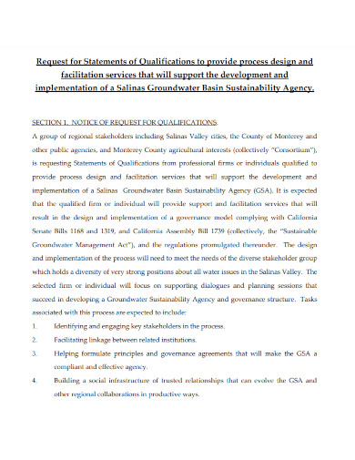 Statement of Qualifications - Examples, PDF | Examples