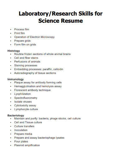 General Resume- Examples, PDF | Examples