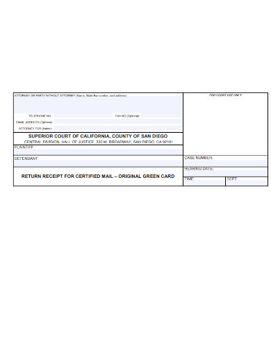 Certified Mail - Examples, PDF | Examples