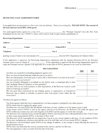 Revolving Credit - Examples, PDF | Examples
