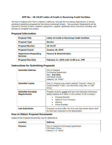 Revolving Credit - Examples, PDF | Examples