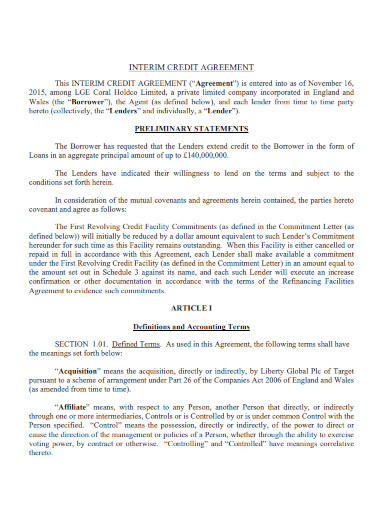 Revolving Credit - Examples, PDF | Examples