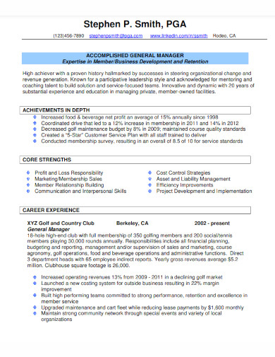 General Resume- Examples, PDF | Examples