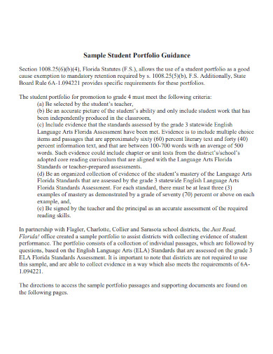 23+ Student Portfolio Examples - PDF | Examples