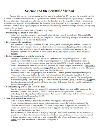 Scientific Method - Examples, PDF | Examples
