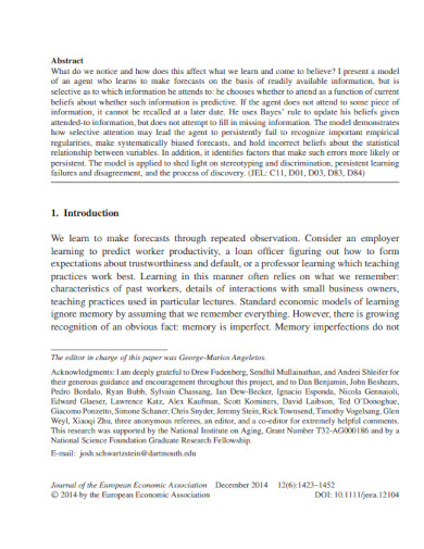 Selective Attention - Examples, PDF | Examples