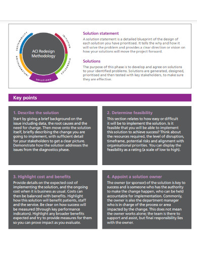 Solution Template - Examples, PDF | Examples