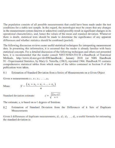 Standard Deviation - 99+ Examples, Format, How to Find, PDF