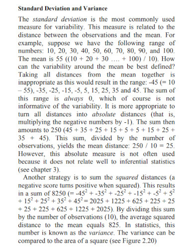 Standard Deviation - 99+ Examples, Format, How to Find, PDF