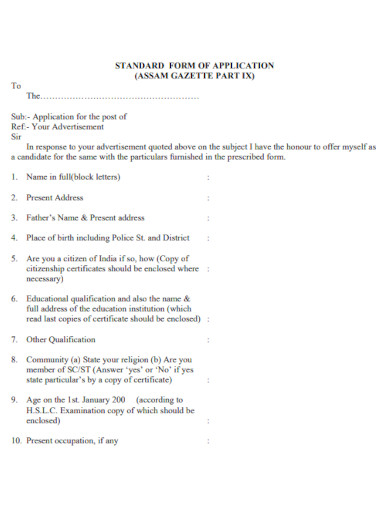 Standard Form - Examples, PDF | Examples