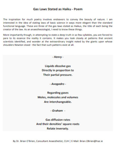 Haiku Poem - Examples, PDF | Examples