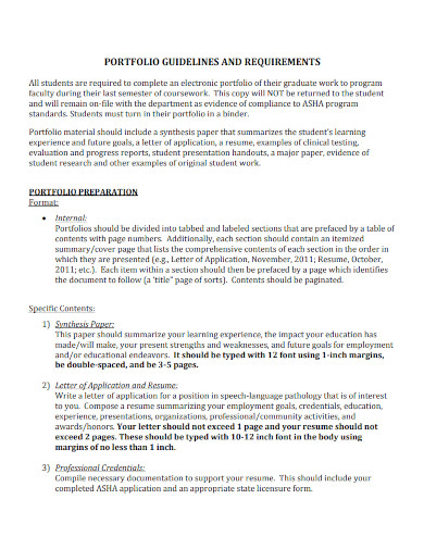 23+ Student Portfolio Examples - PDF | Examples