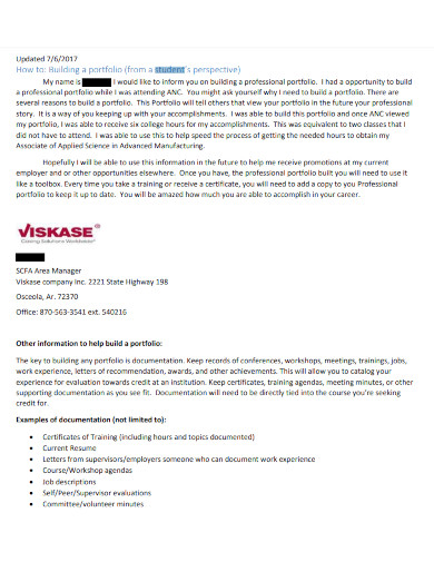 23+ Student Portfolio Examples - PDF | Examples