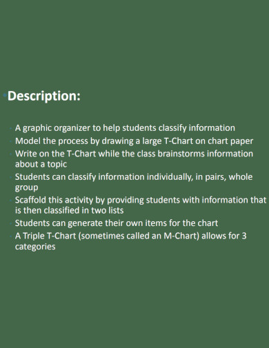 T Chart - Examples, PDF | Examples