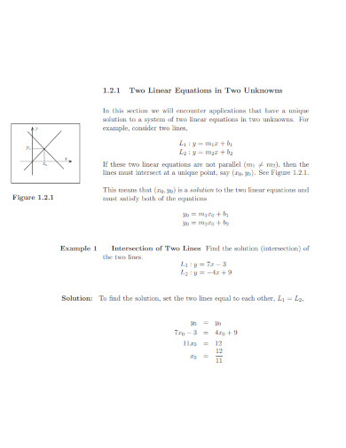 Linear Equations - Examples, Format, How to Graph, PDF
