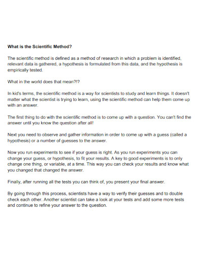 Scientific Method - Examples, PDF | Examples