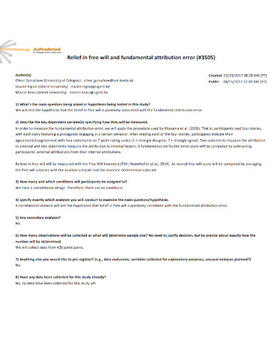 Fundamental Attribution Error - Examples, PDF | Examples