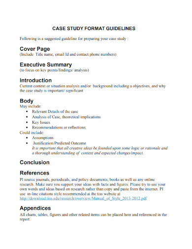 Case Study - Examples, PDF | Examples
