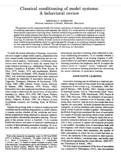 Classical Conditioning - Examples, PDF | Examples