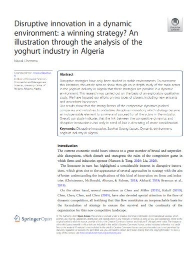 Disruptive Innovation - Examples, PDF | Examples