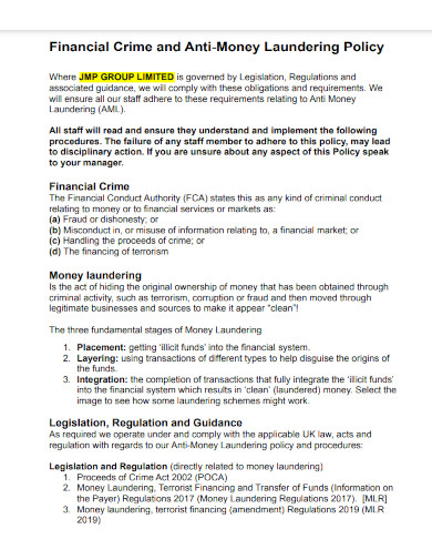 Money Laundering - Examples, PDF | Examples